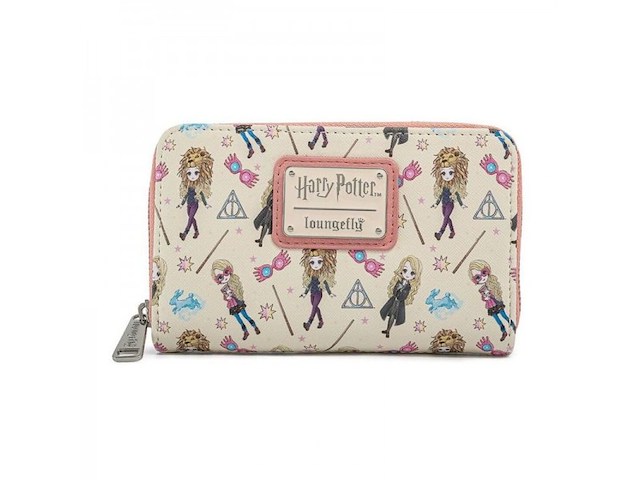 Harry Potter Luna Lovegood Aop Zip Around Wallet