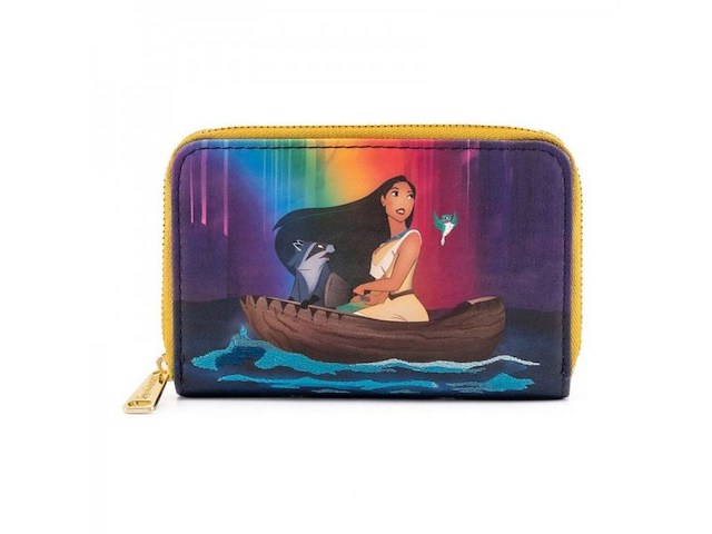 Disney Pocahontas Just Around The River Bend Zip Around Wallet