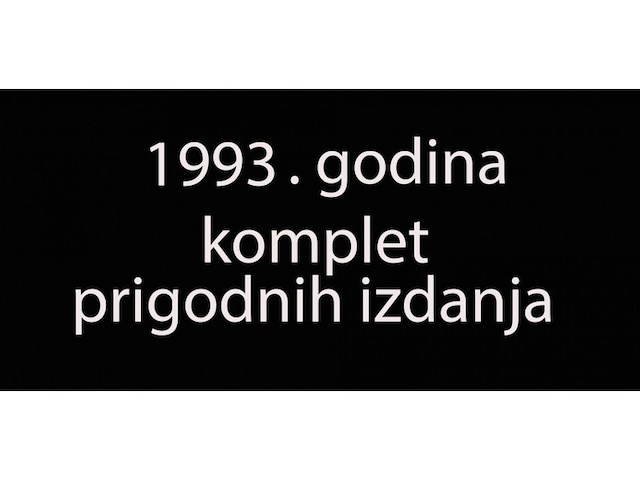 BA- PRIGODNA IZDANJA - KOMPLET ZA 1993 - POVOLJNO