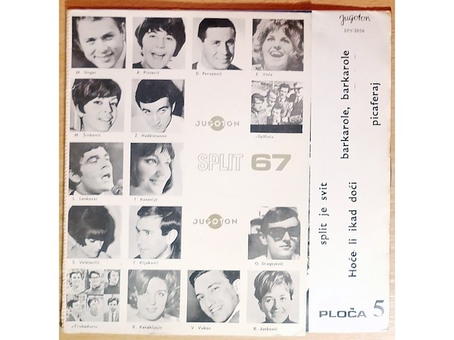 EP V/A - Split 67, ploča 5 (`67) Oliver, Tereza, NM