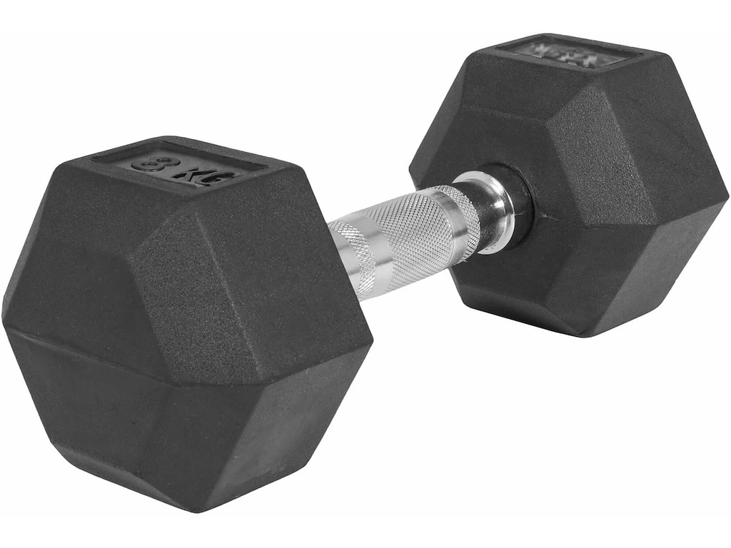 Gumirana bučica za efikasan i intenzivan trening ruku i ramena
GORILLA SPORTS HEX gumirana bučica (8 kg)
Gumirana bučica za efikasan i intenzivan trening ruku i ramena