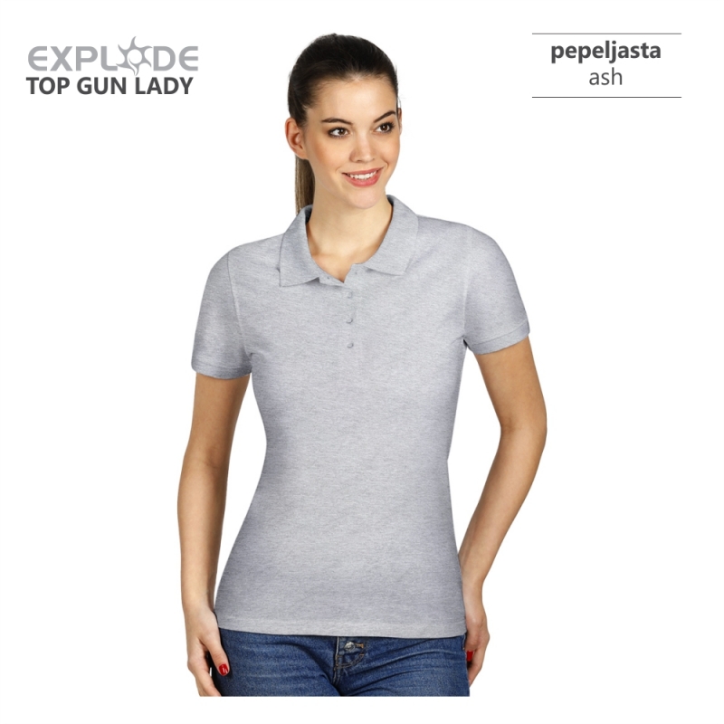 Polo majica Top Gun Lady pepeljasta