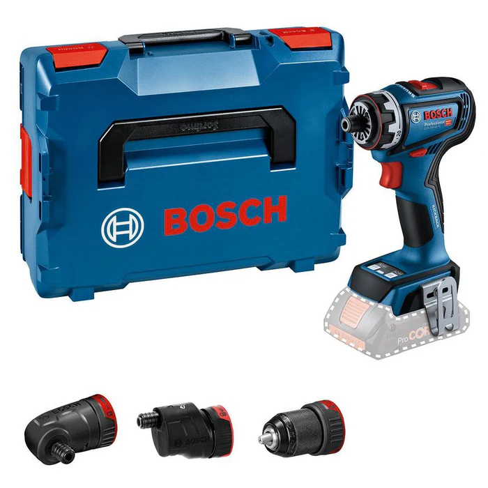 Bosch GSR 18V-90 FC akumulatorska bušilica/odvrtač Solo; bez baterije i punjača + 3 FC nastavka u L-Boxx koferu (06019K6203)