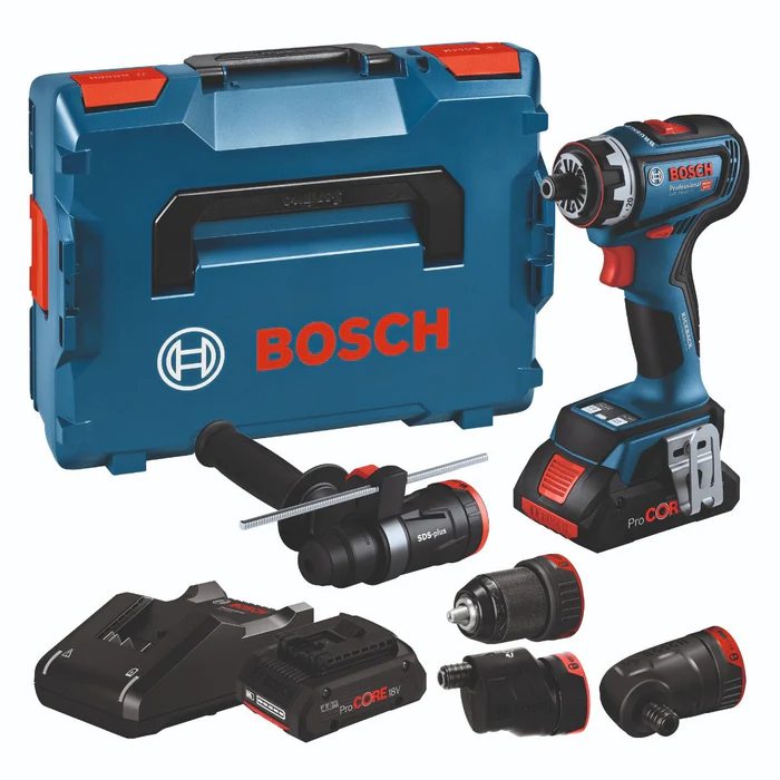 Bosch GSR 18V-90 FC akumulatorska bušilica/odvrtač; 2x ProCORE 18V 4,0 Ah + 4 FC nastavka (06019K6200)