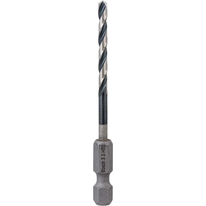 Bosch HSS spiralna burgija sa šestostranim prihvatom 3,3 mm 3.3 x 36 x 75 pakovanje od 1 komada - 2608577050