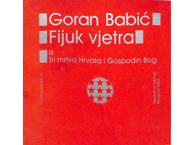 Goran Babić - FIJUK VJETRA ILI TRI MRTVA HRVATA ...