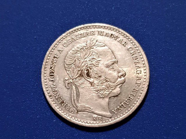 Mađarska 20 krajczar 1868 kb - srebro -