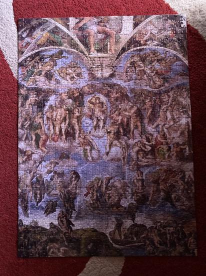 Puzzle 1000 delova slozena Mikelandjelo