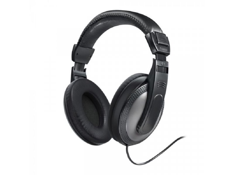HAMA Stereo Slušalice “SHELL“ Velike, 2m Kabl, Crne
