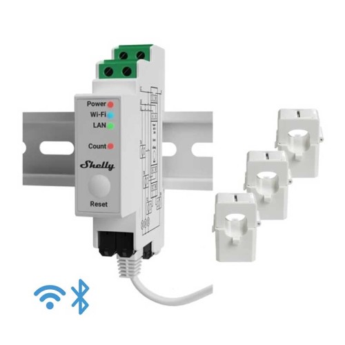 SHELLY PRO 3EM - WiFi MODUL ZA 3-FAZNO MERENJE POTROSNJE