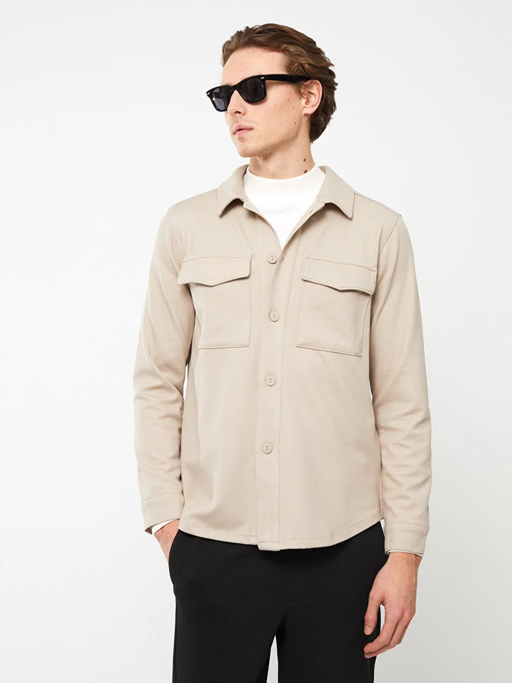 SOUTHBLUE Muška košulja-jakna udobnog kroja dugih rukava