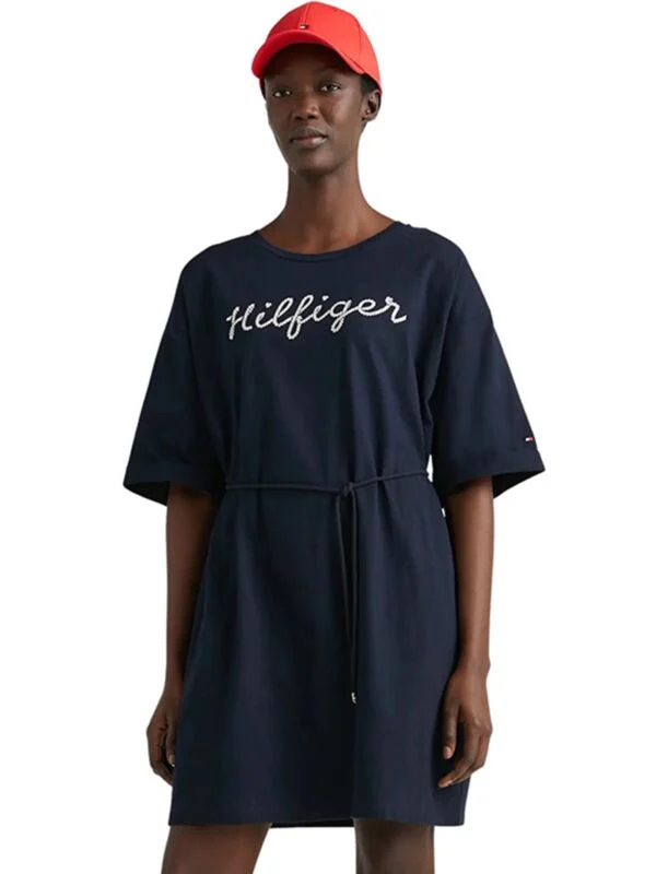 Tommy Hilfiger - Pamučna mini haljina
