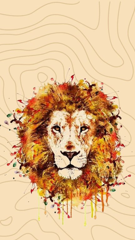 Lion paint