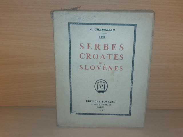 SRBI, HRVATI I SLOVENCI (1919. godina) - fancuski jezik