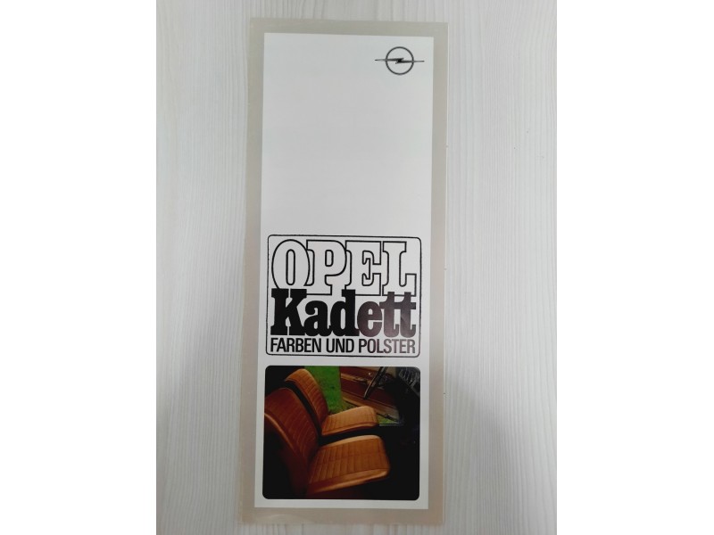 OPEL KADET SAJAMSKI KATALOG BOJA I PRESVLAKA