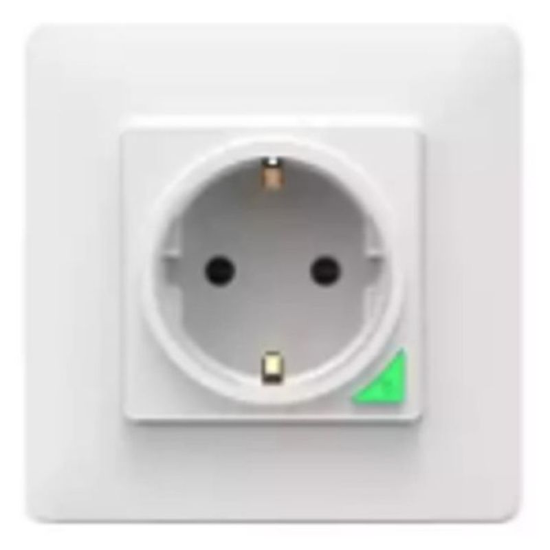 SMART-WALL GMB WiFi Tuya Smart Wall Socket Glass Panel Touch