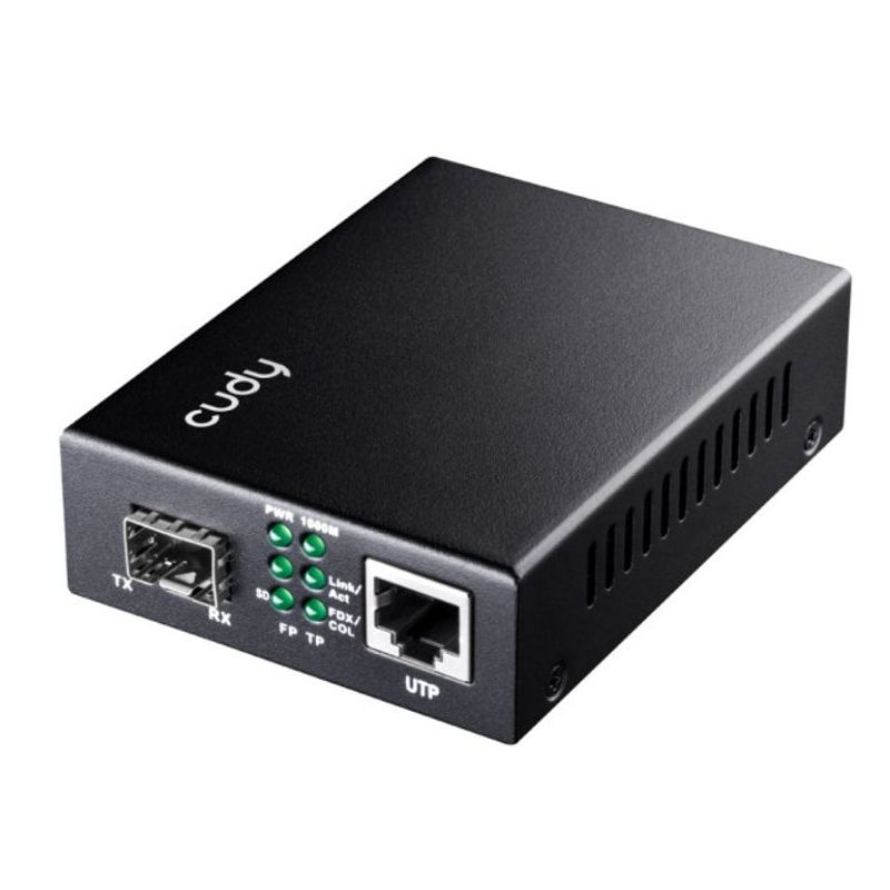 Cudy MC220 Gigabit Ethernet Media Converter 10/100/1000M SFP Slot to 10/100/1000M RJ-45