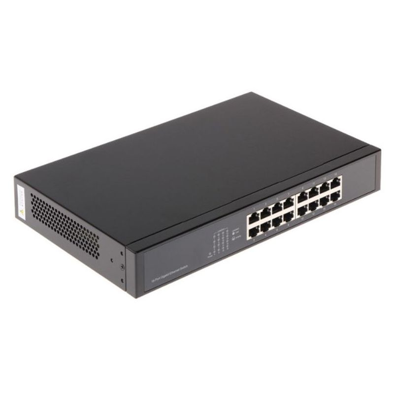 Switch Dahua PFS3016-16GT 16-Port 10/100/1000M Switch, 16x Gbit RJ45 port, rackmount (Alt. GS1016)