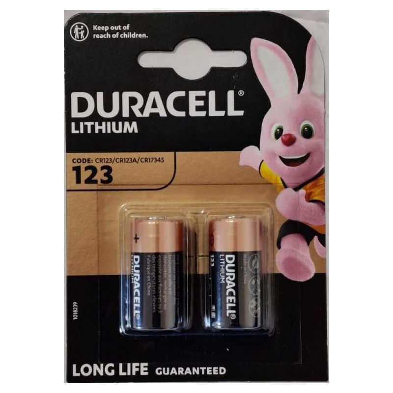 Duracell HPL 123, 3V, 140mAh, PAK2 CK, Litijum baterija 17×33,4mm