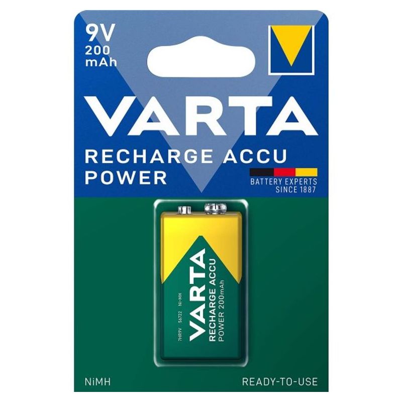 VARTA-56722/1 * 9V PUNJIVA NiMH baterija 200mAh R22