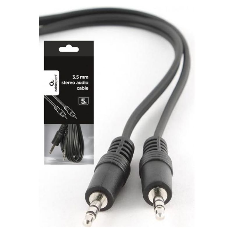 CCA-404-5M Gembird 3.5mm stereo plug to 3.5mm stereo plug audio kabl 5m