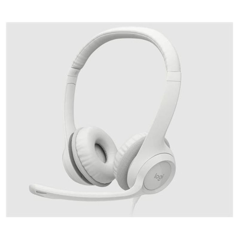 Slušalice LOGITECH H390, bele, USB