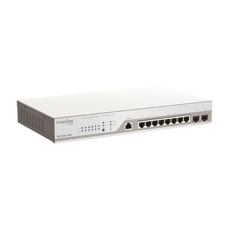 D-Link Nuclias Cloud-Managed PoE Switch, DBS-2000-10MP