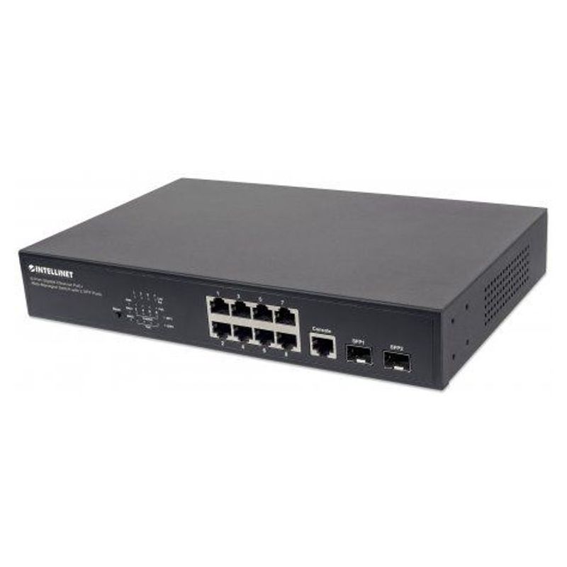 Intellinet Switch 8-Port Upravljiv Gigabit Ethernet PoE+