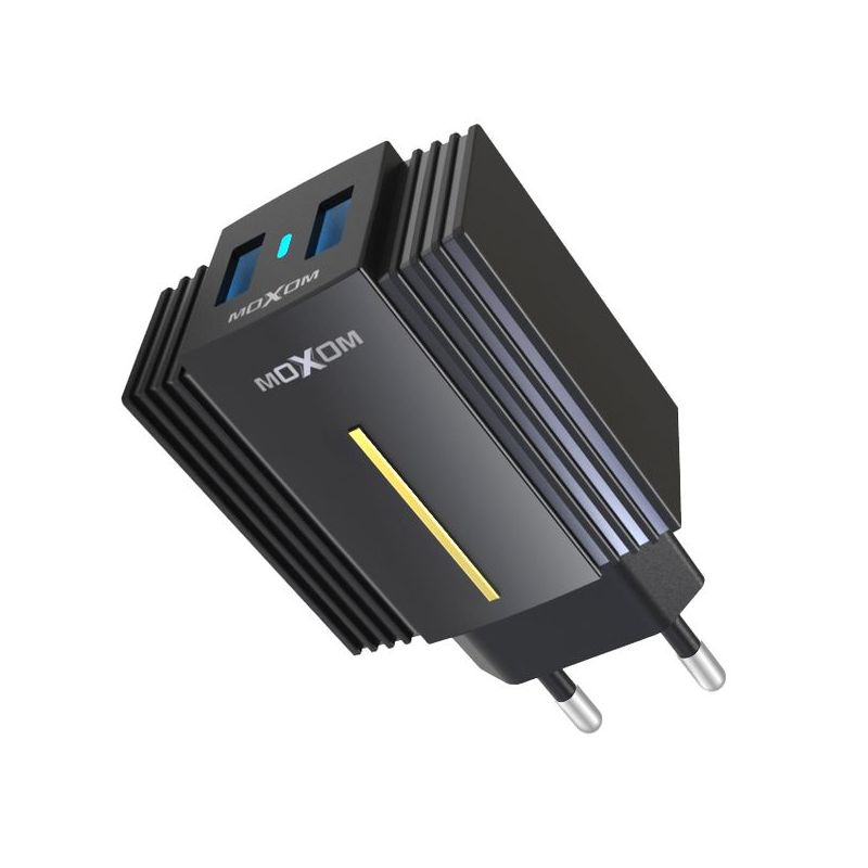 Kucni punjac Moxom MX-HC12 QC 3.0 Fast lightning crni