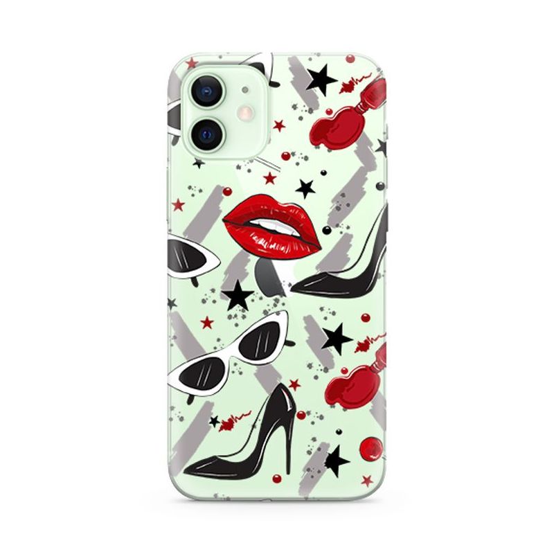 Futrola ULTRA TANKI PRINT CLEAR za Iphone 12 mini (5.4) ND0095