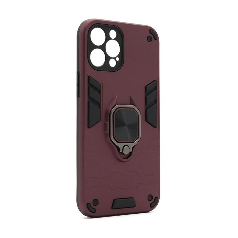Futrola Square ring za Iphone 12 Pro Max (6.7) bordo