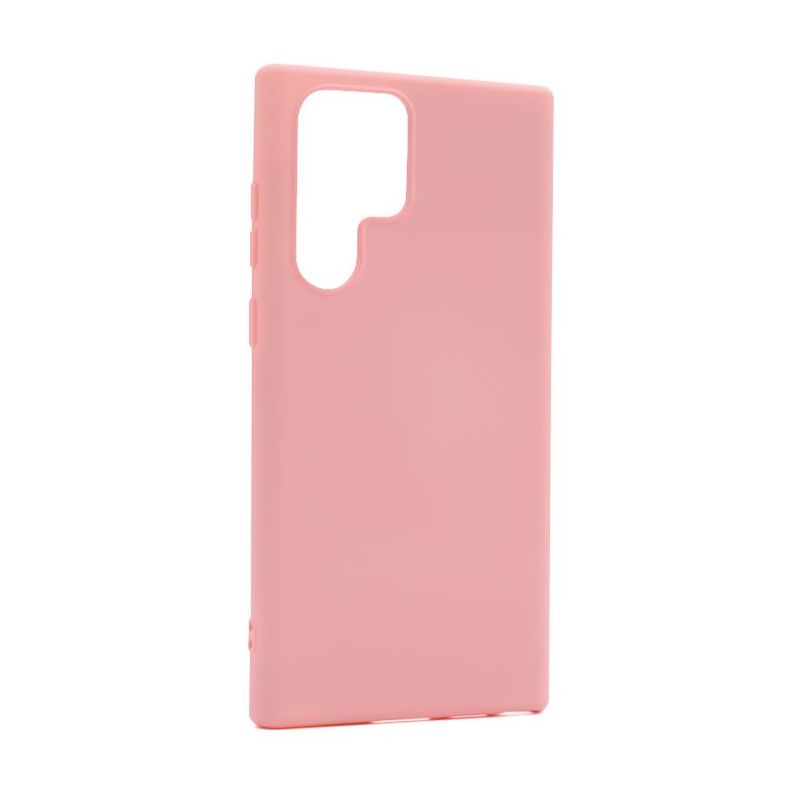 Futrola Soft Silicone za Samsung Galaxy S22 Ultra roze
