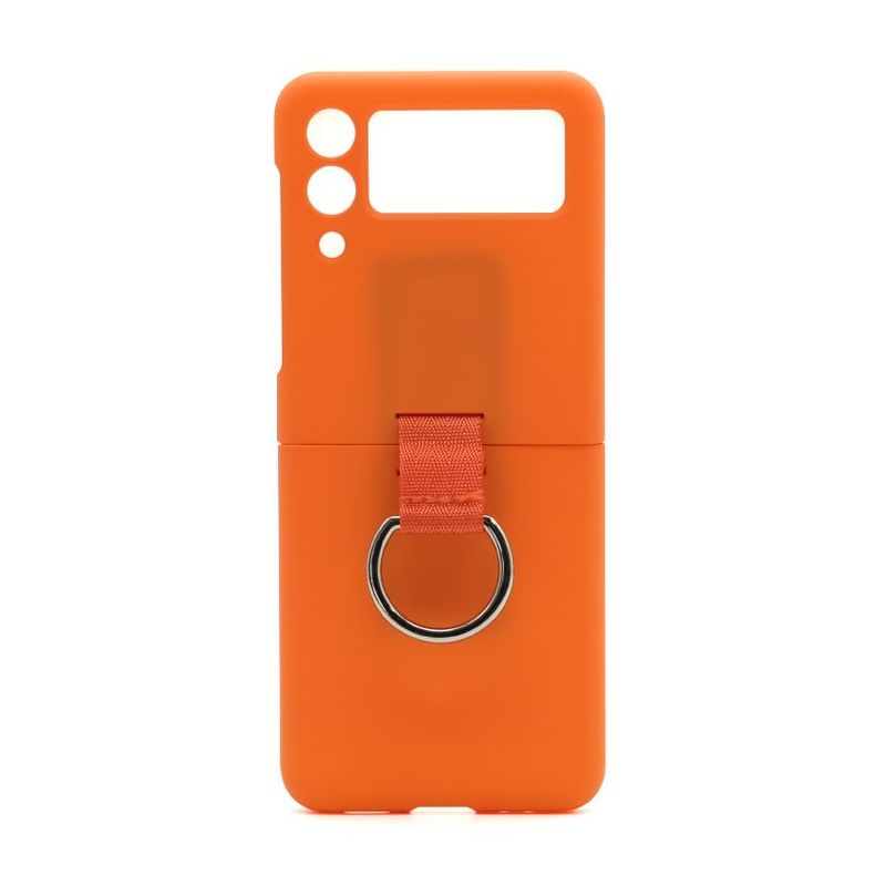 Futrola Smooth Color fold za Samsung F711B Galaxy Z Flip3 narandzasta