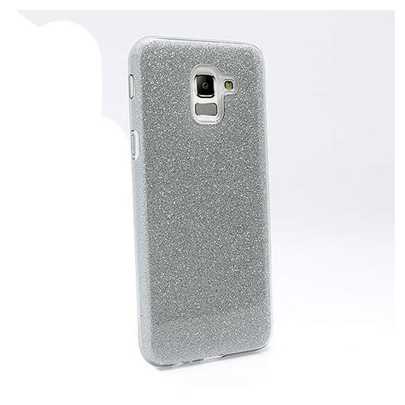 Futrola silikon GLITTER SHOW YOURSELF za Samsung J600F Galaxy J6 2018 siva