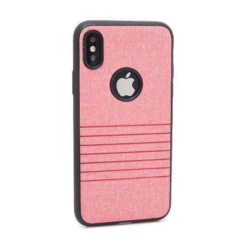 Futrola silikon Embossed za Iphone X roze