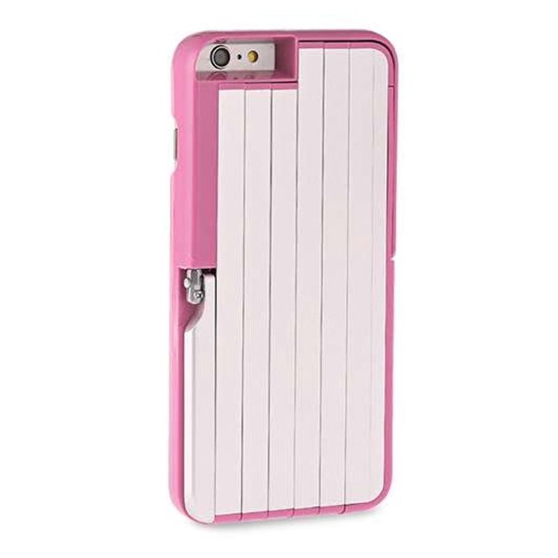 Futrola SELFIE STICK + AB SHUTTER za Iphone 6G/6S roze