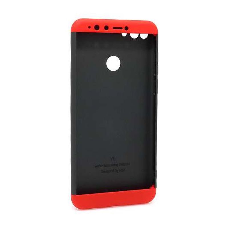 Futrola PVC 360 PROTECT za Huawei Y9 2018 crno-crvena
