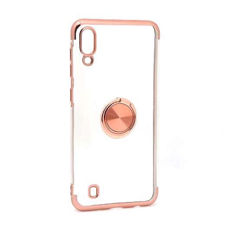 Futrola MAGNETIC RING CLEAR za Samsung M105F Galaxy M10 roze