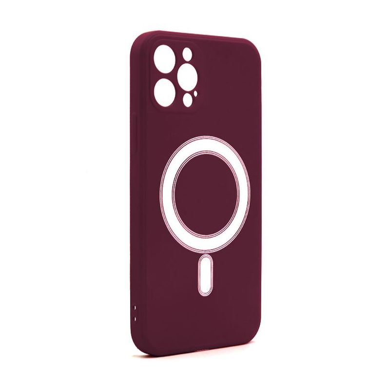 Futrola Magnetic connection colorful za Iphone 12 Pro Max (6.7) bordo