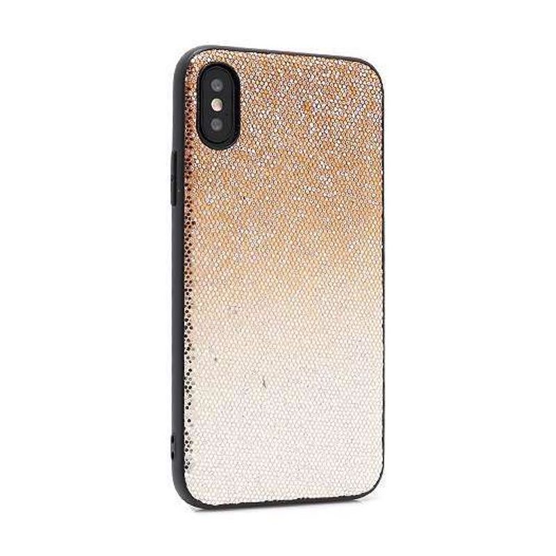 Futrola Glittering New za Iphone XS zlatno-srebrna