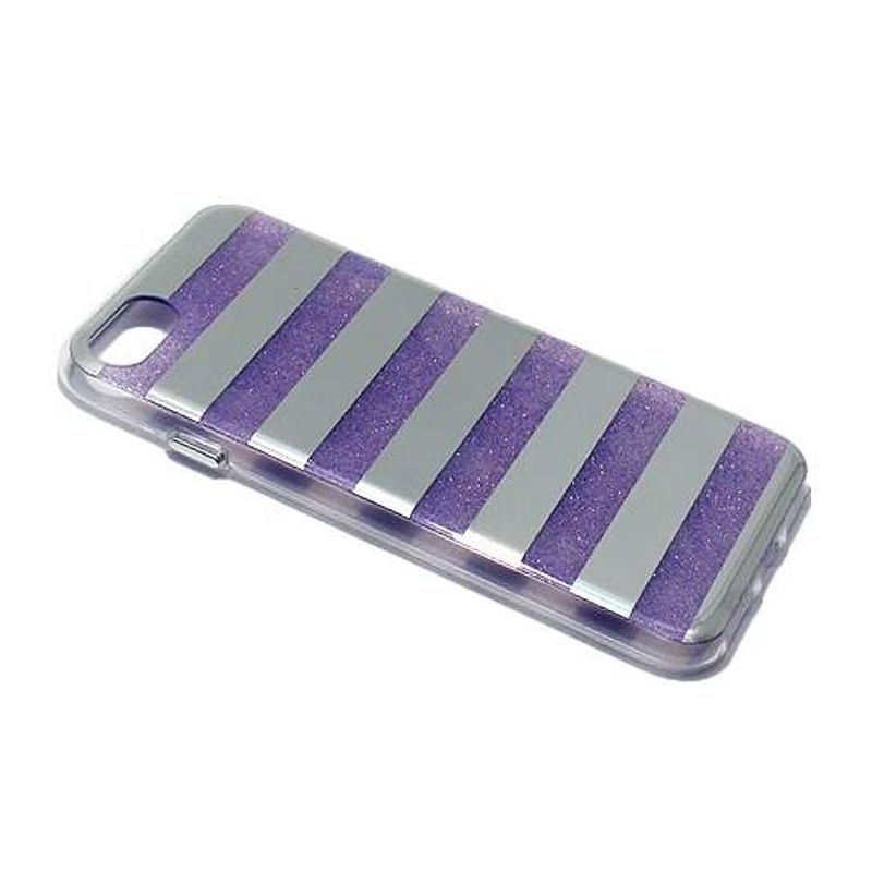 Futrola GLITTER STRIPE za Iphone 7/8 ljubicasta