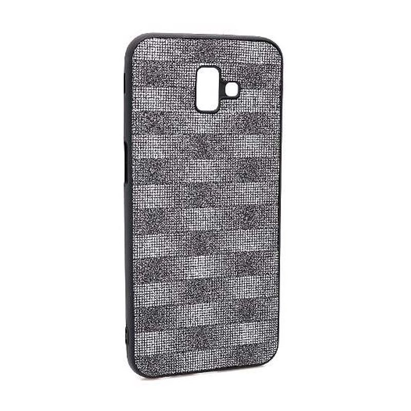 Futrola Glitter Plaid za Samsung J610F Galaxy J6 Plus crna
