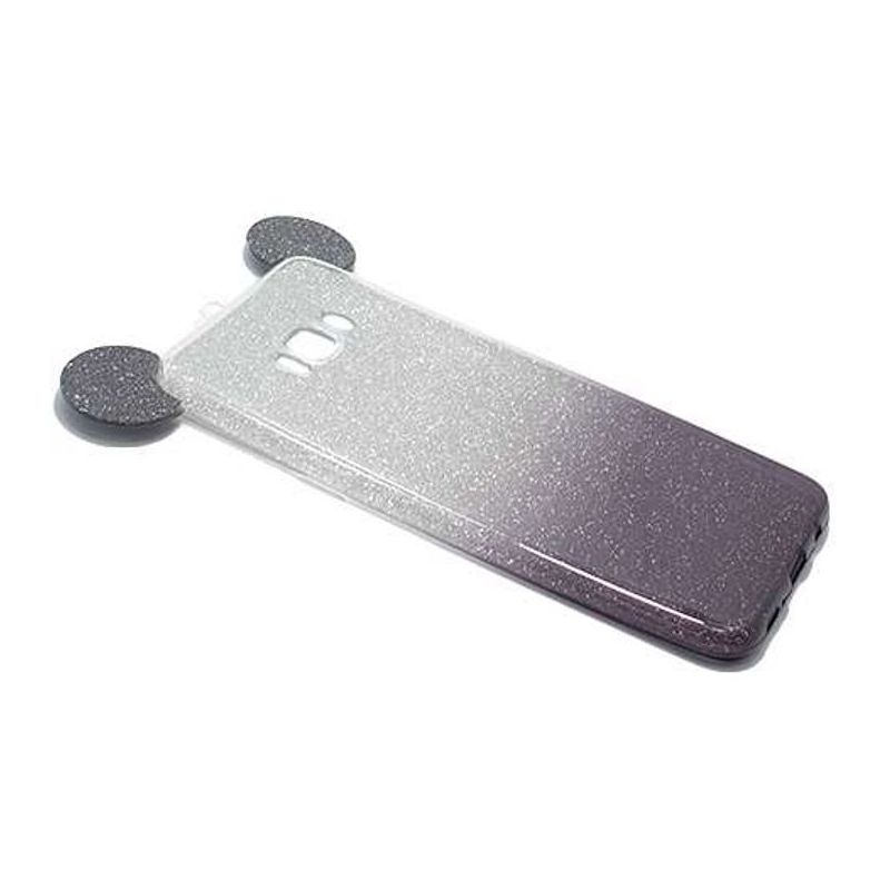 Futrola GLITTER MOUSE za Samsung G955F Galaxy S8 Plus srebrno/crna