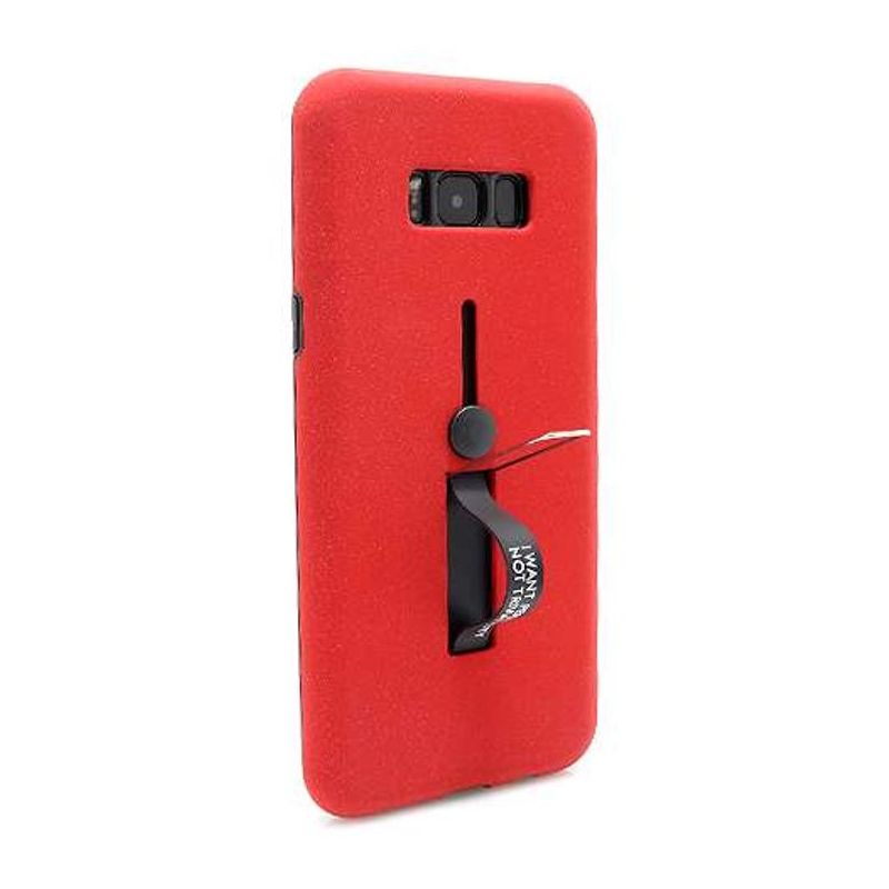 Futrola Finger Strap za Samsung G955F Galaxy S8 Plus crvena