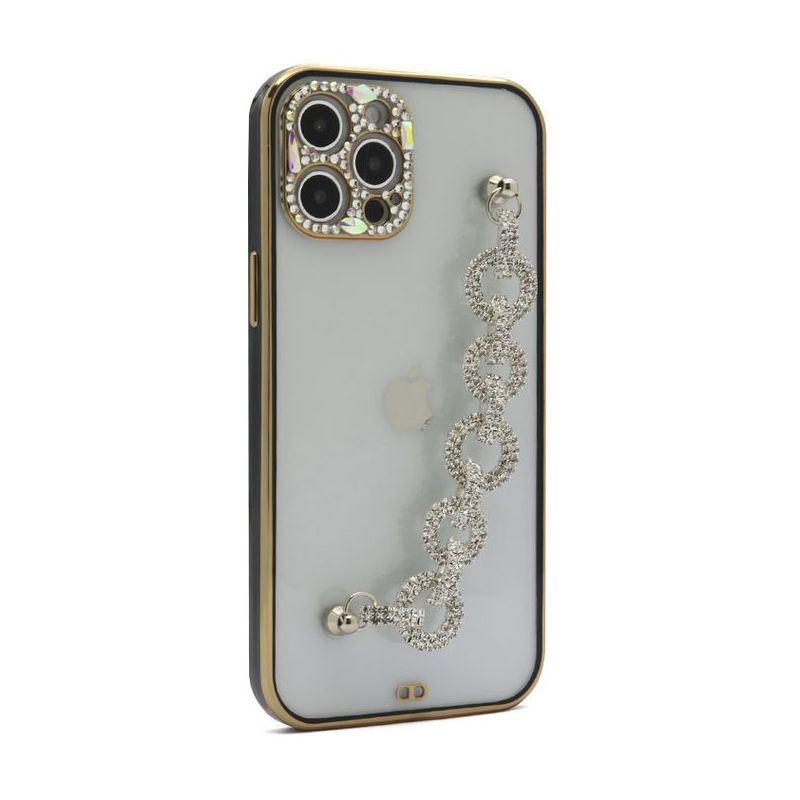 Futrola Diamonds and Crystals za iPhone 12 Pro Max (6.7) crna