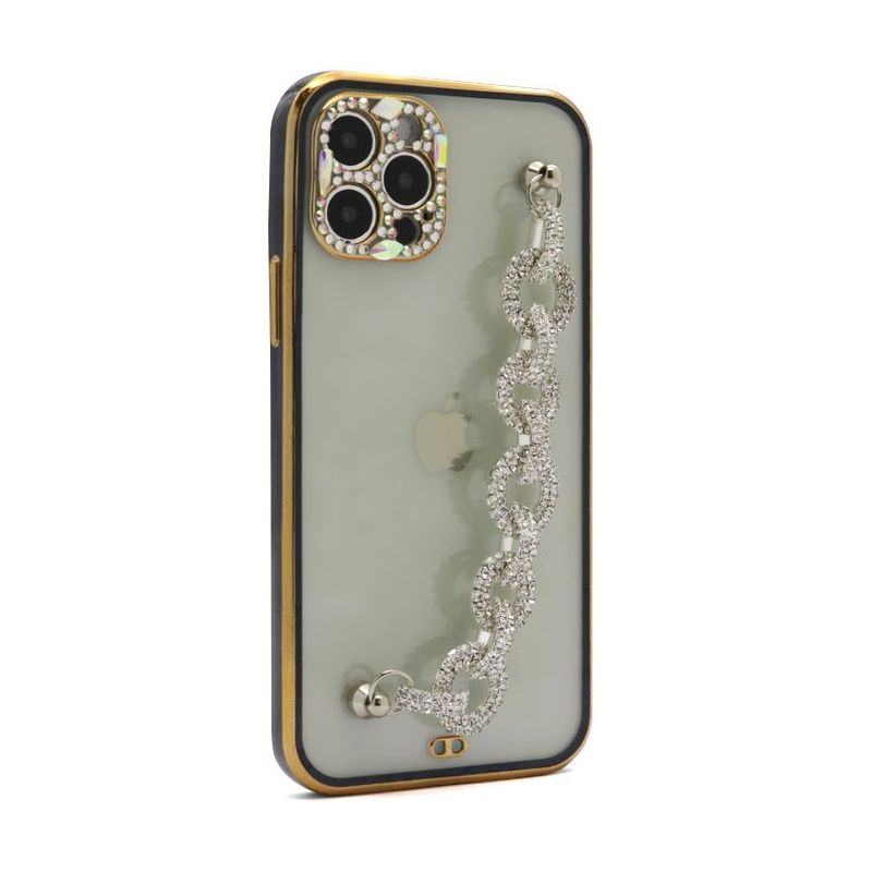 Futrola Diamonds and Crystals za iPhone 12 Pro (6.1) crna