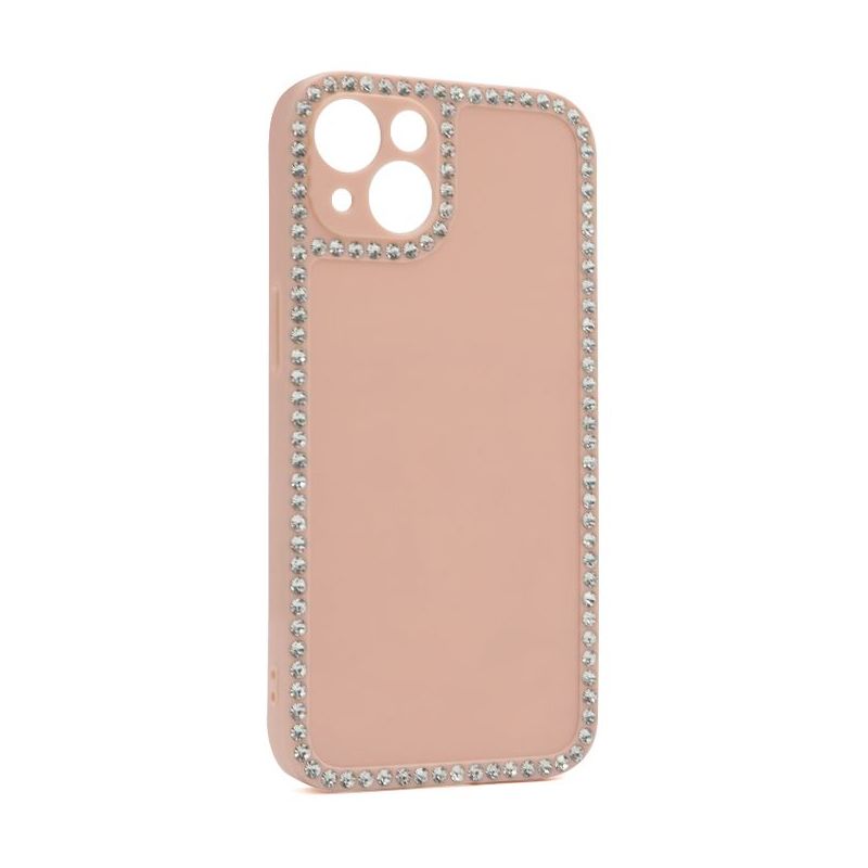Futrola Diamond Frame za Iphone 13 (6.1) roze
