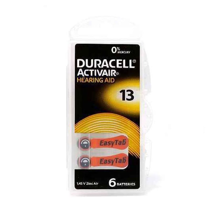 Baterija za slusni aparat Zinc Air dugmasta 1.45V ZA13 kutija 6/1 Duracell