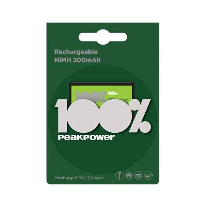 Baterija NiMh punjiva Peak Power 9V 200mAh 20R8H-U1 GP