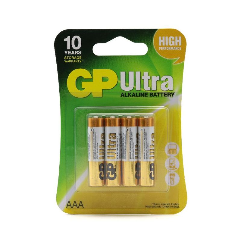 Baterija alkalna Ultra 1.5V AAA 24AU-U4/LR03 4/1 blister GP